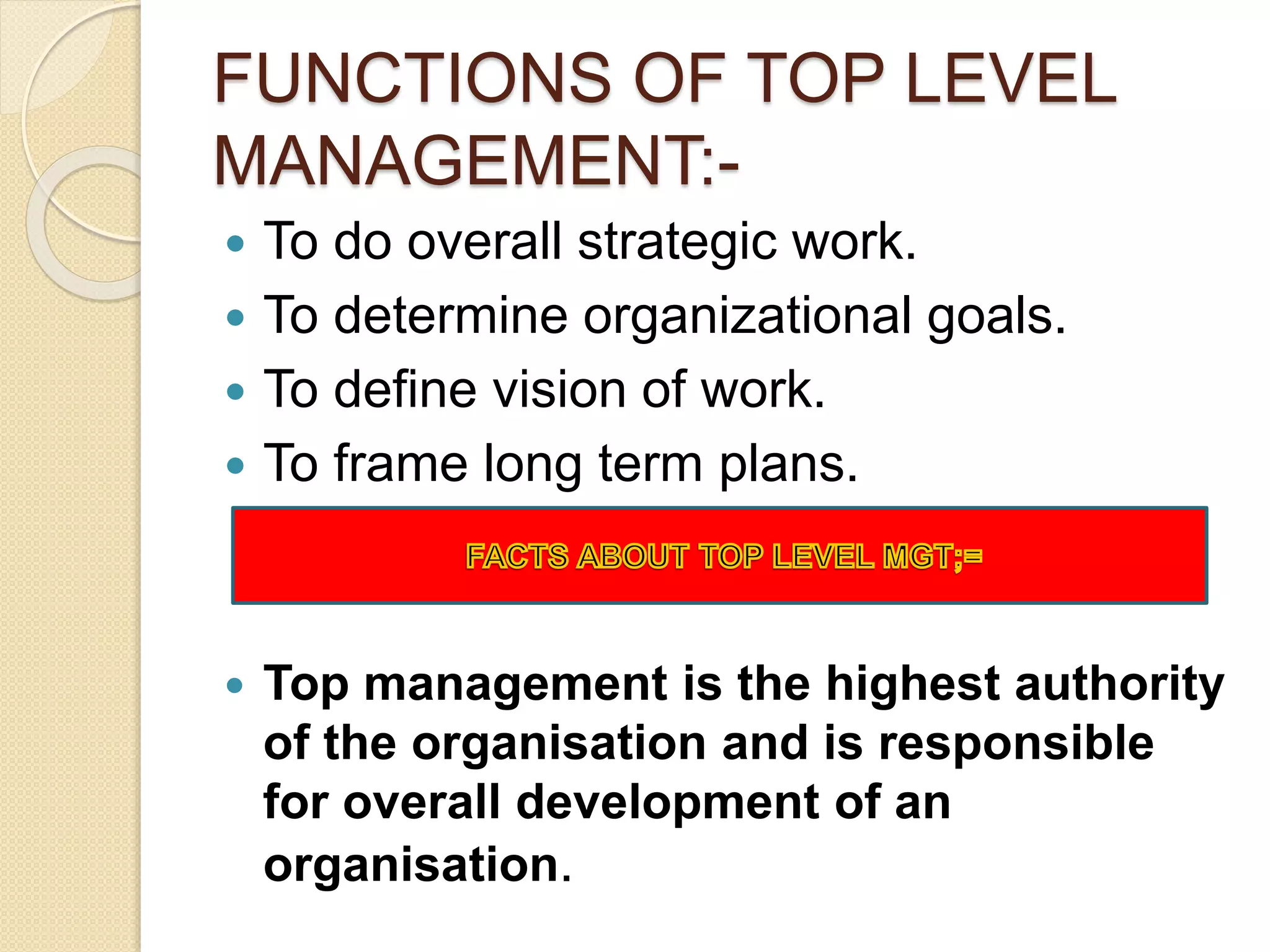 levels of management | PPT