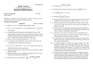 Business Mathematics XII - Hissan 2078 | PPT