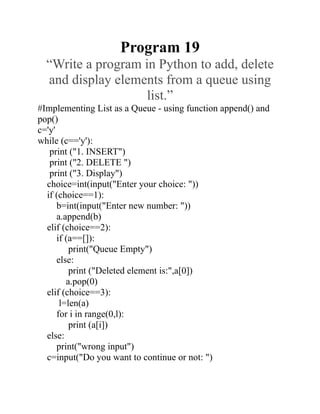 xii cs practicals | PDF | Databases | Computer Software and Applications