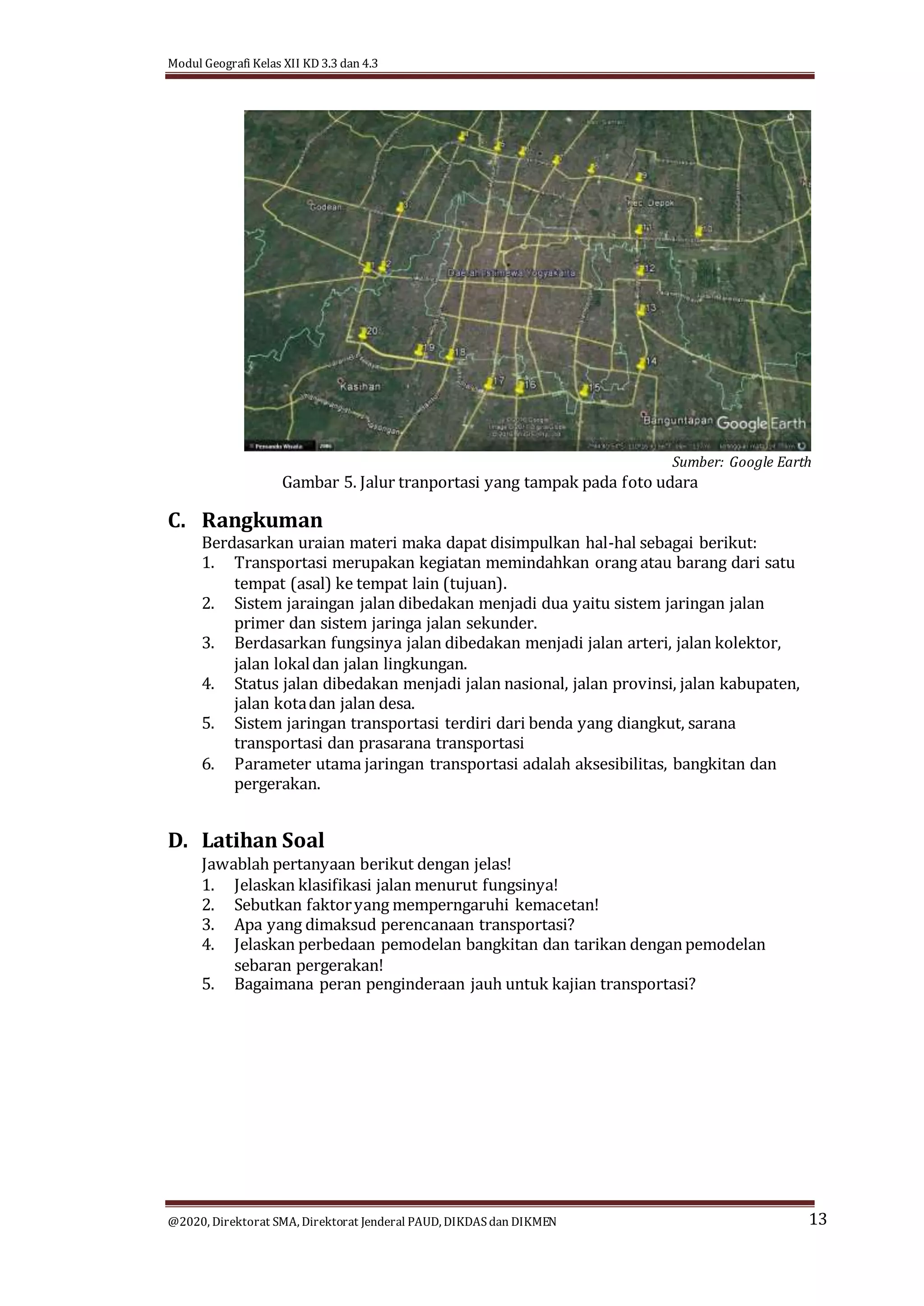 Xii geografi kd 3.3_ pemanfaatan peta untuk jaringan transportasi | DOCX