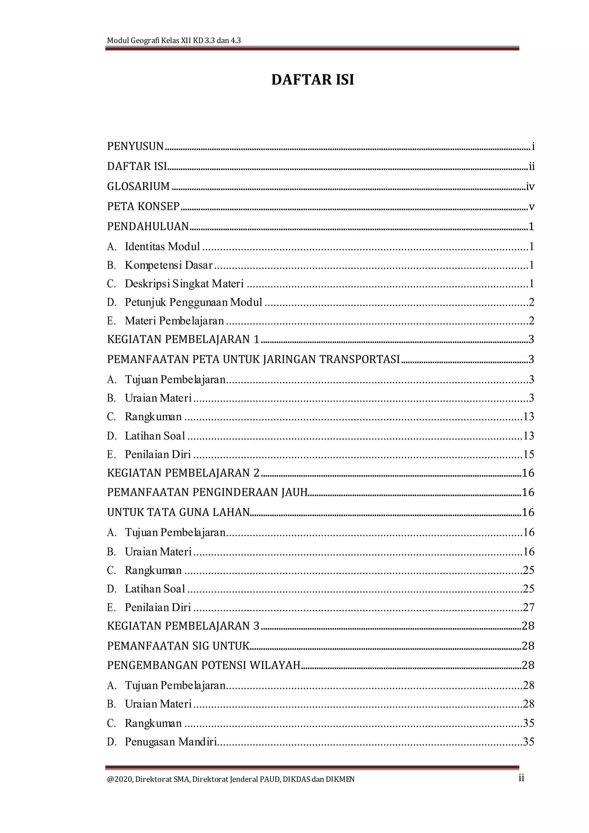 Xii geografi kd 3.3_ pemanfaatan peta untuk jaringan transportasi | DOCX