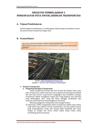 Xii geografi kd 3.3_ pemanfaatan peta untuk jaringan transportasi | DOCX