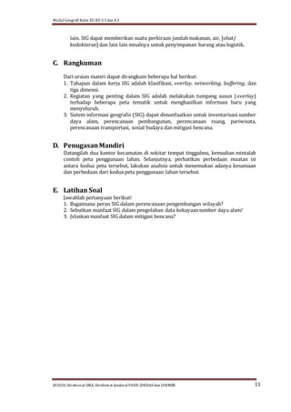 Xii geografi kd 3.3_final pemanfaatan sig untuk pengembangan potensi ...