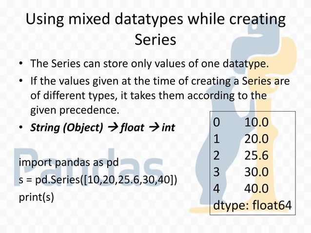 XII IP Ch 1 Python Pandas - I Series.pdf | Factual | Genres