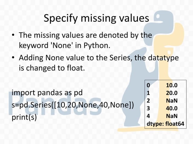 Xii Ip Ch 1 Python Pandas I Series Pdf