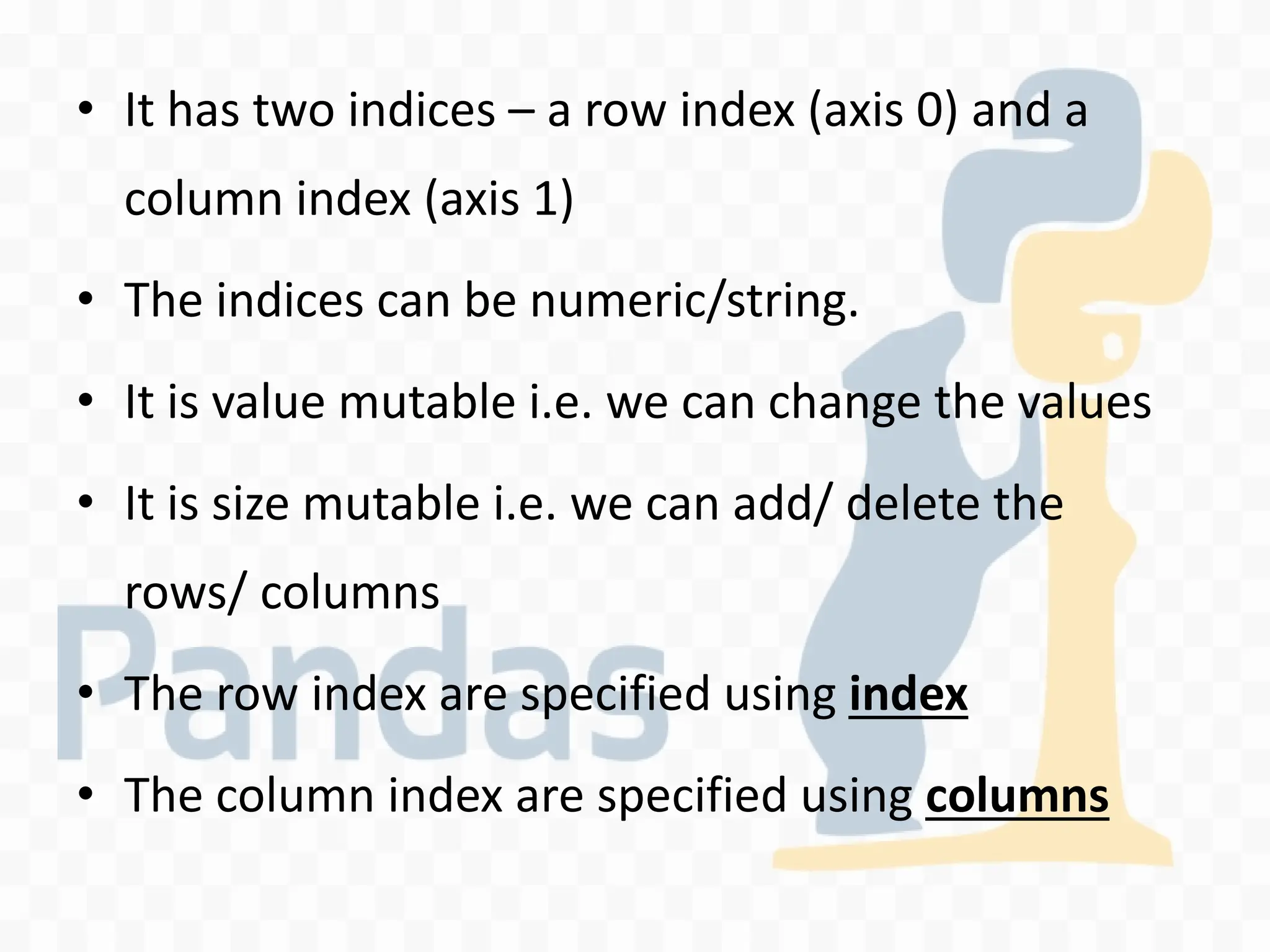 Xii Ip Ch 2 Python Pandas Ii Dataframepdf 