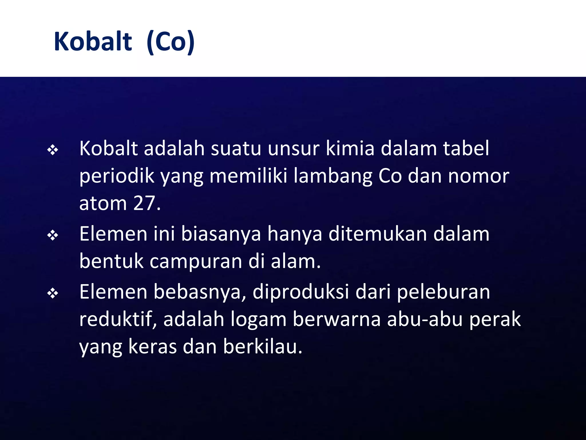 Unsur Unsur Transisi Periode Ke 4 | PPTX