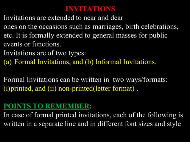 XII (revised) W.S. PPT of INVITATION AND REPLIES New.docx