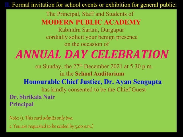 XII (revised) W.S. PPT of INVITATION AND REPLIES New.docx