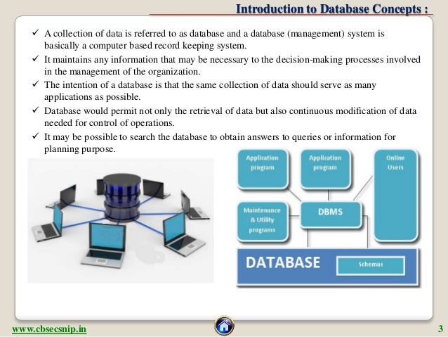 CBSE XII Database Concepts And MySQL Presentation