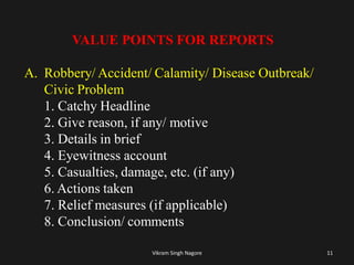 XII W.S. PPT of REPORT WRITING-1 for learning report writing | PDF