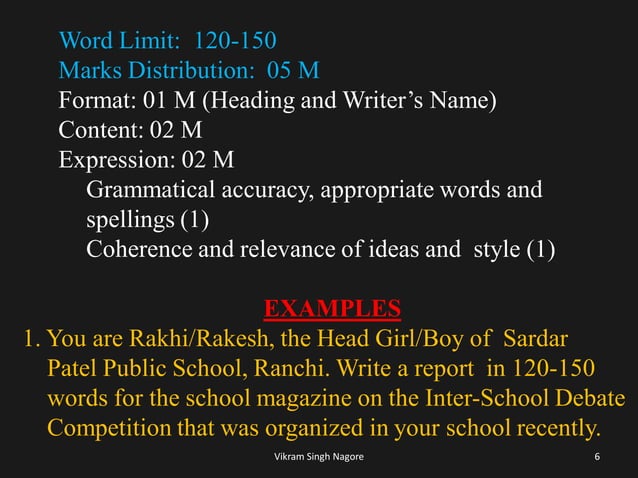 XII W.S. PPT of REPORT WRITING-1 for learning report writing | PDF ...