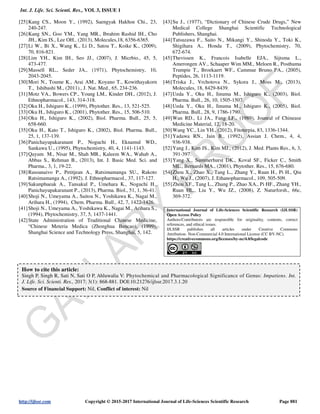 Phytochemical and Pharmacological Significance of Genus: Impatiens | PDF