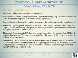 Xilinx Cool Runner Architecture | PPTX