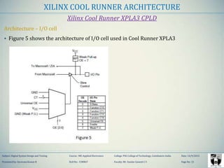 Xilinx Cool Runner Architecture | PPTX