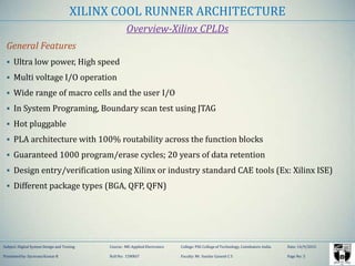 Xilinx Cool Runner Architecture | PPTX