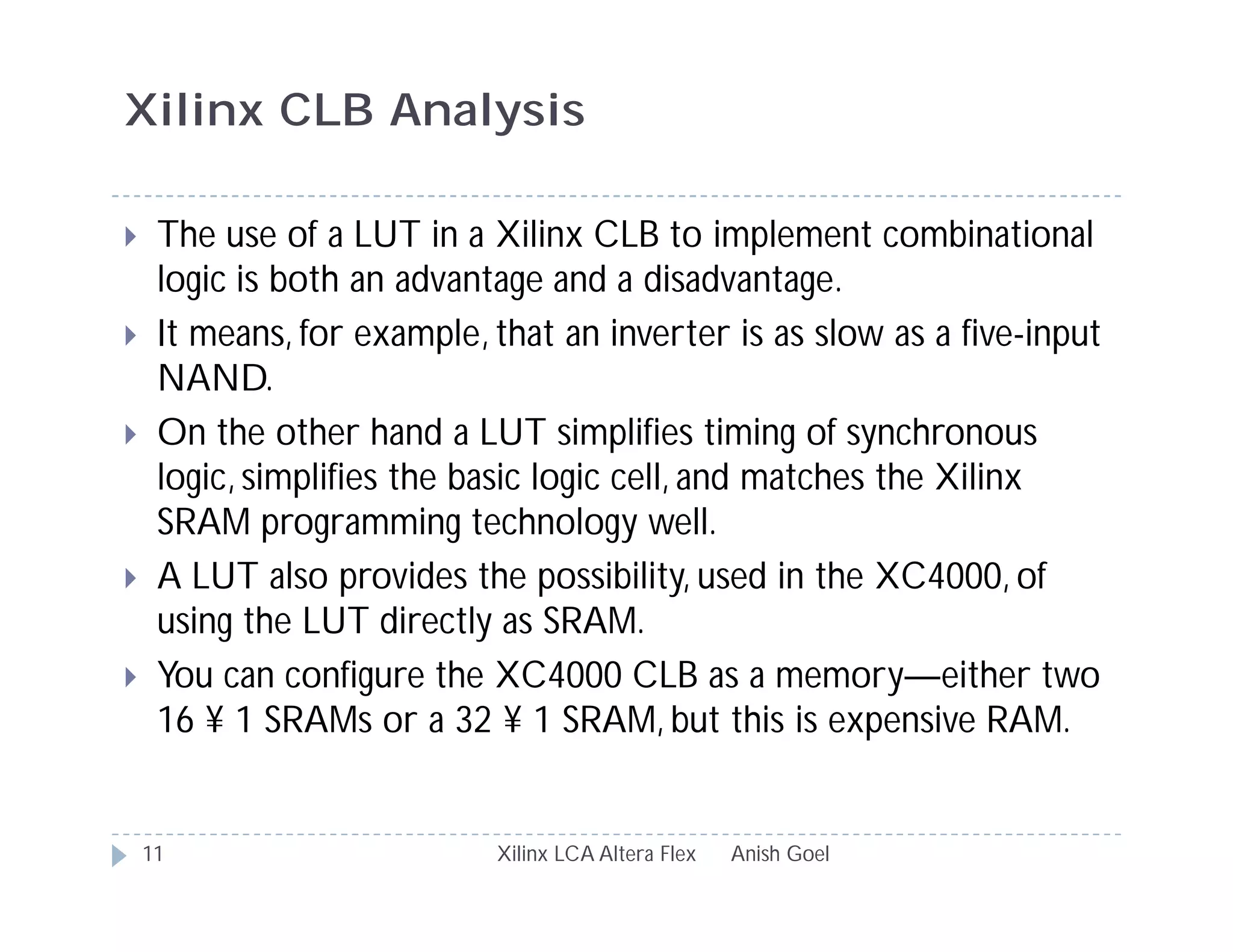 Xilinx lca and altera flex | PDF