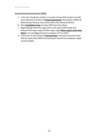Xilinx vs Intel (Altera) FPGA performance comparison | PDF
