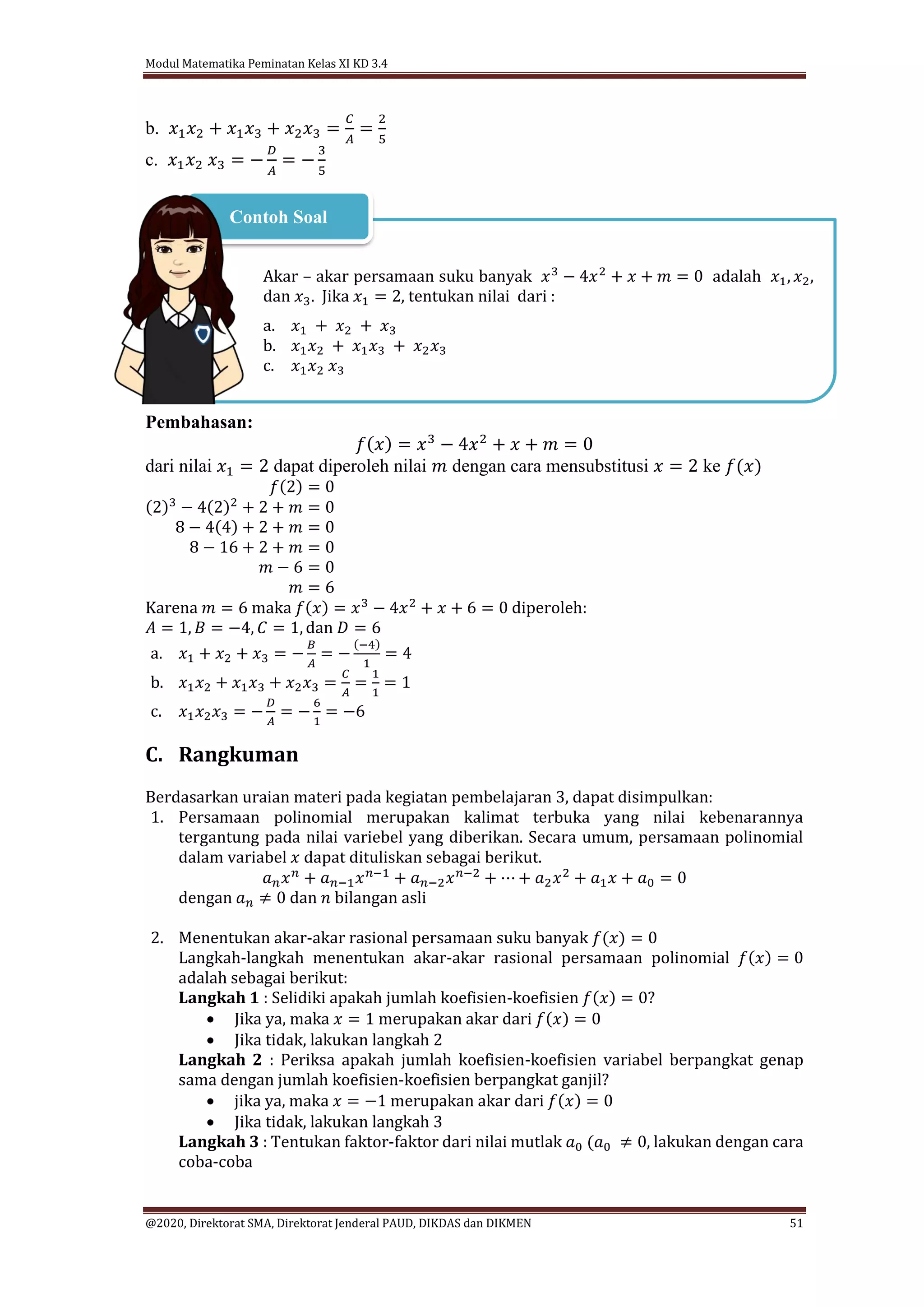 Xi matematika peminatan kd 3.4_final (1) | PDF