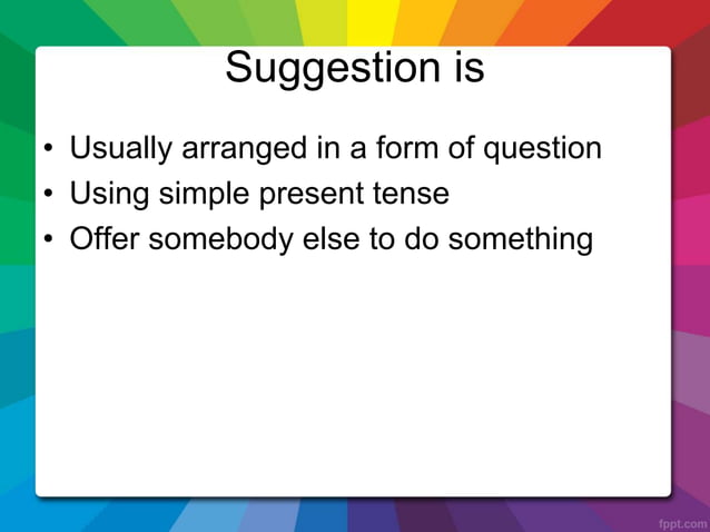 Expressing Suggestion and Offer | PPTX
