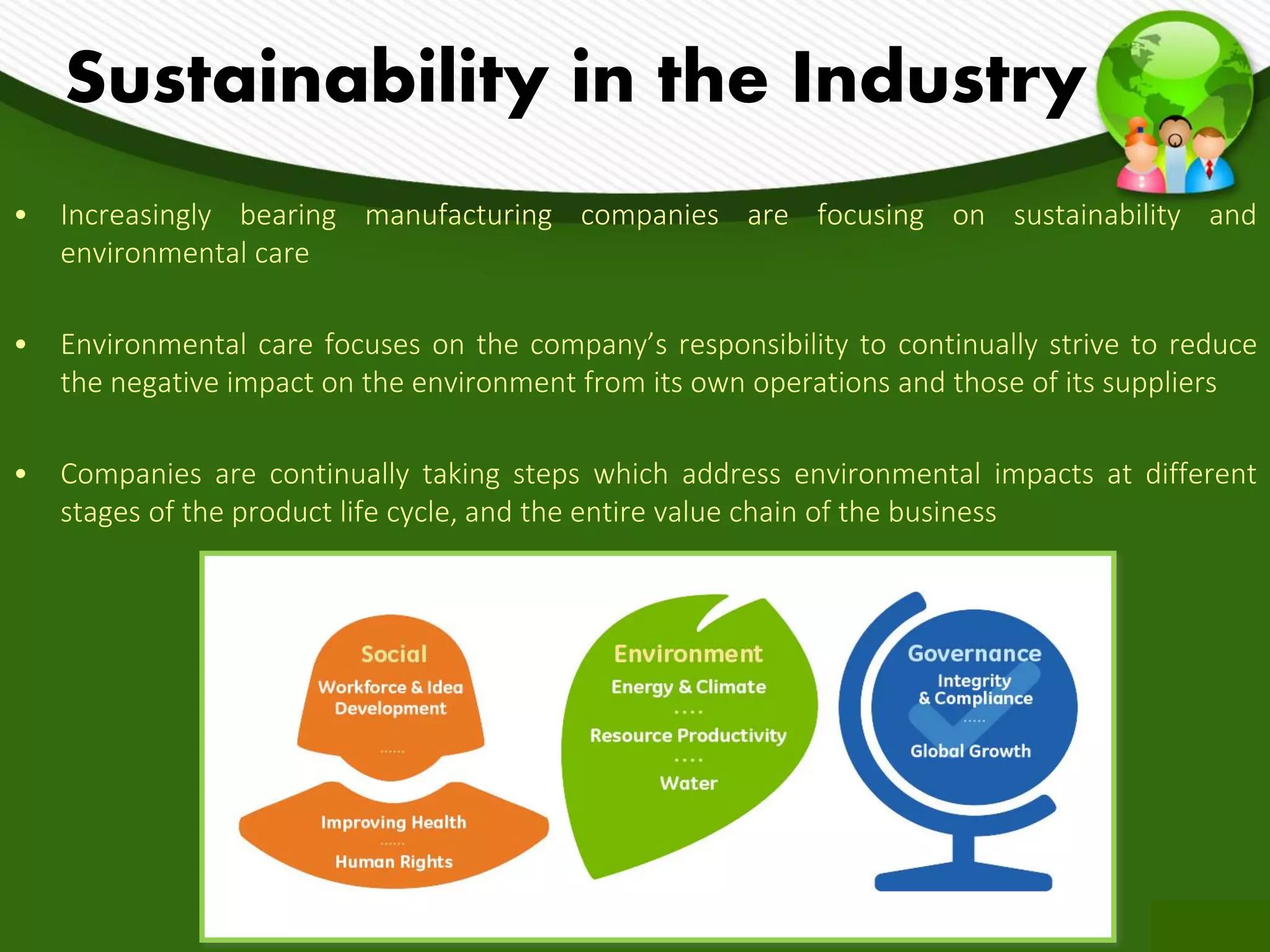 (XIMB) Sustainability - Bearings industry | PDF