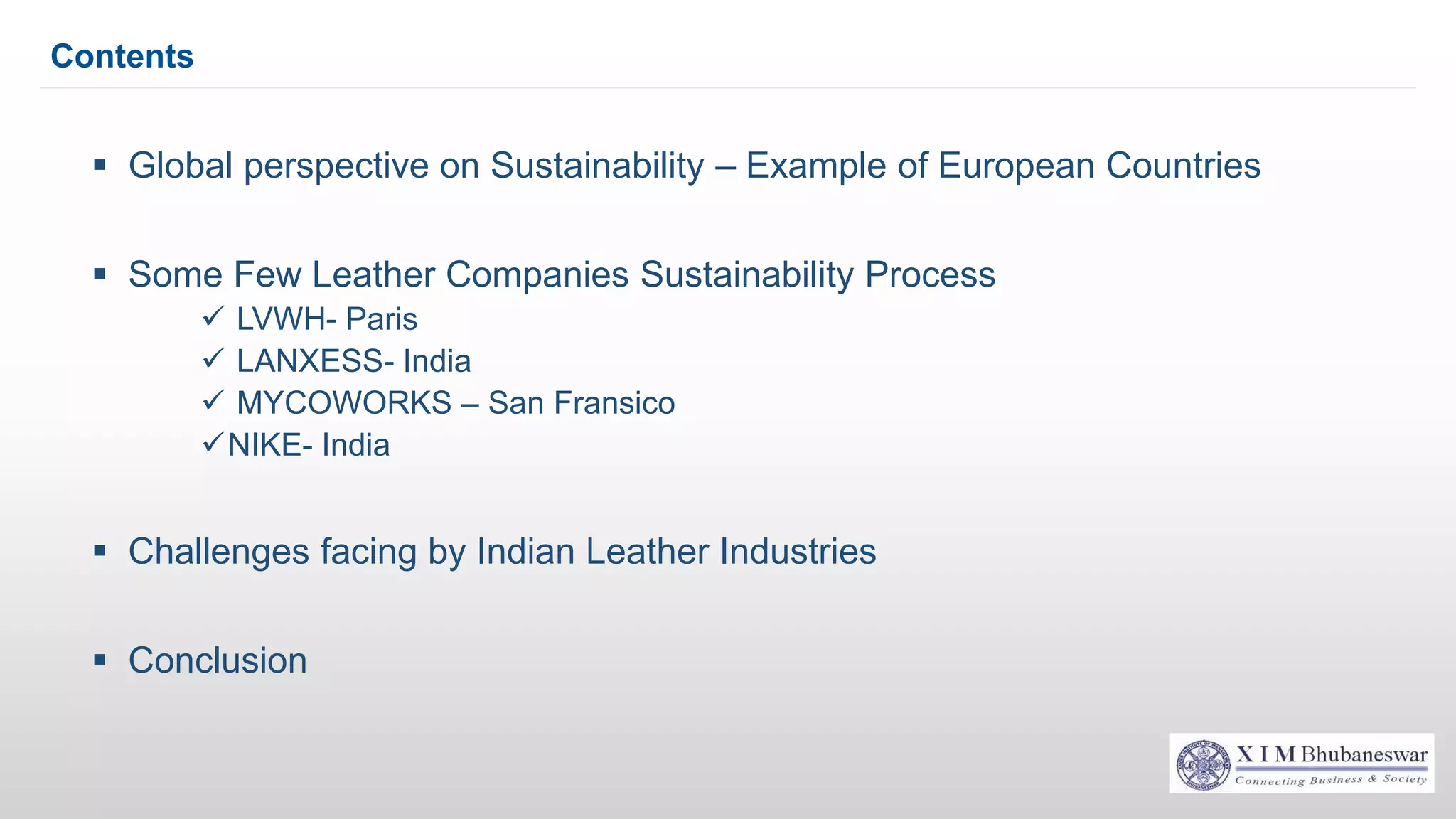(Ximb) sustainability - leather industry | PDF