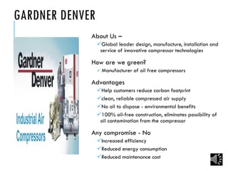 (Ximb)sustainability compressor industry | PPT