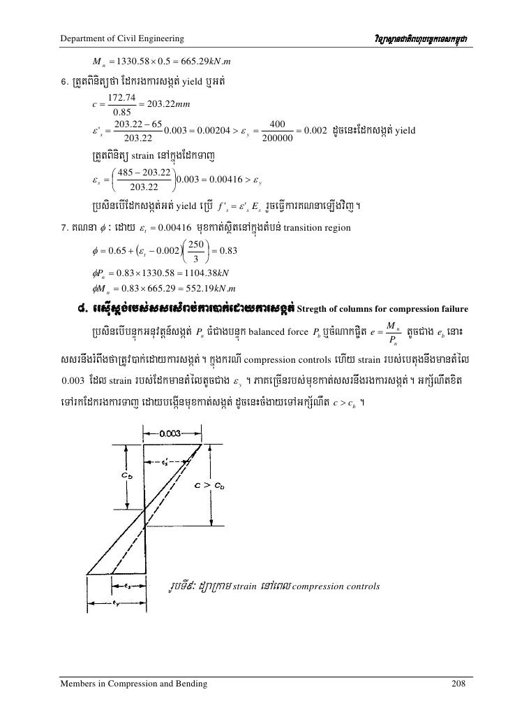 Xi members in compression and bending