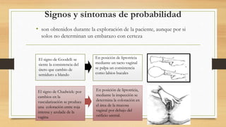 Pruebas signos y síntomas en el embarazo | PPTX
