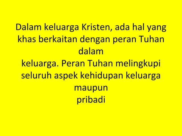 Tuhan Pedoman Kehidupan Keluargaku | PPT