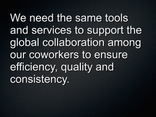 Xindanwei - Creating the global coworksphere | PPT