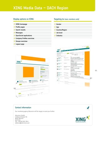 XING Mediainfo - 2010 brochure | PDF