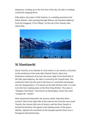 Xinjiang tianshan tianchi scenic area | PDF