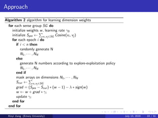Incremental Sense Weight Training for Contextualized Word Embedding Interpretation | PPT