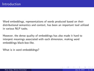 Incremental Sense Weight Training for Contextualized Word Embedding ...