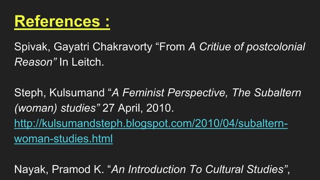 Gayatri spivak and subaltern d sem 2 | PPTX