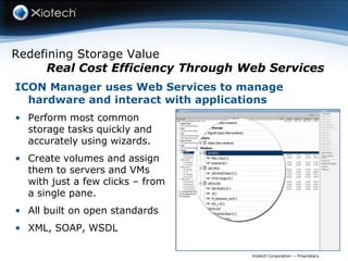 Xiotech Redefining Storage Value | PPT