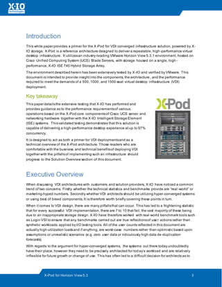 X-Pod for VDI Reference Architecture Enabled by Cisco UCS, VMware ...