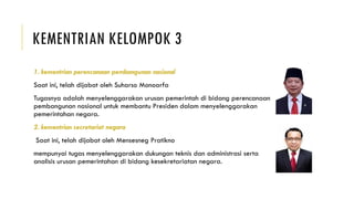 X IPA 2 KELOMPOK 1 Klasifikasi Kementrian di Indonesia.pptx