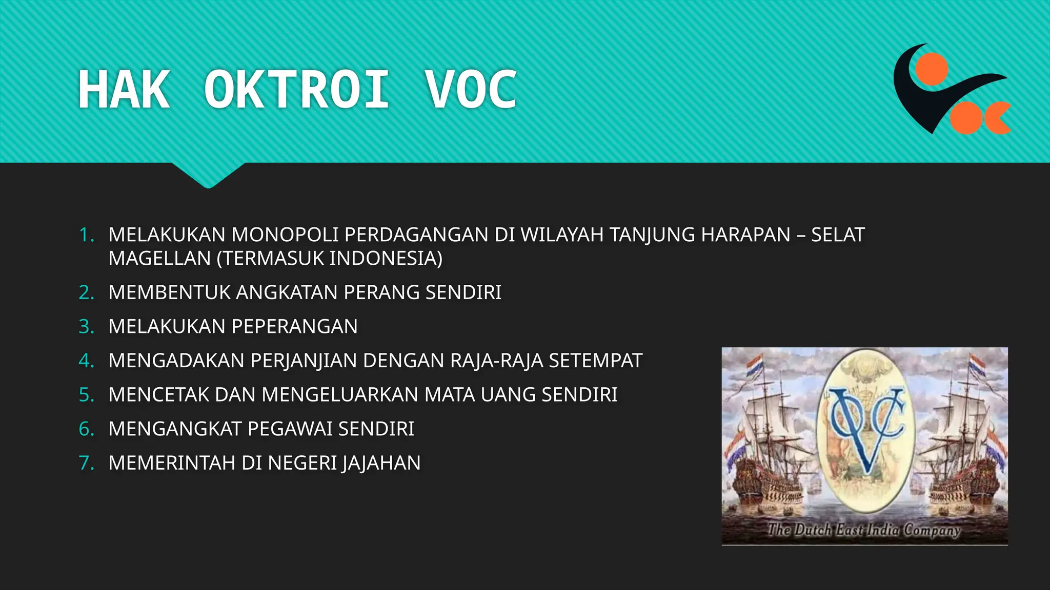 materi kelas xi sejarah indonesia VOC belanda | PPTX