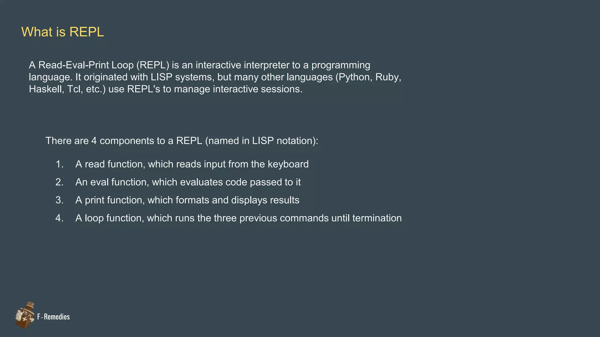 What is REPL in javascript | nodejs | PPT
