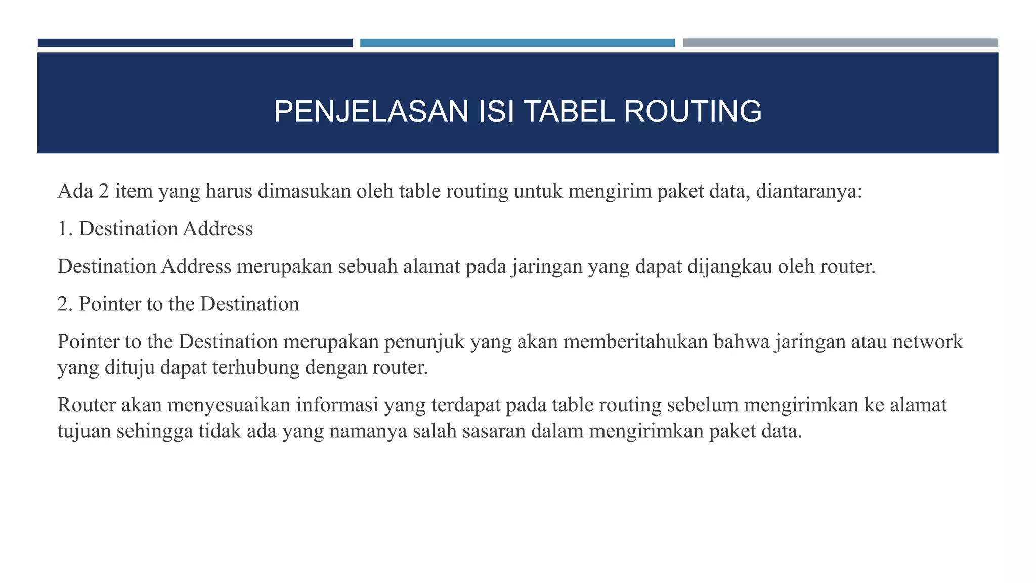 Routing statis vs routing dinamis | PPTX