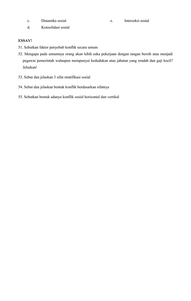 Soal Sosiologi XI Semester Gasal | DOC