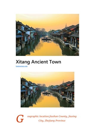 Xitang ancient town | PDF