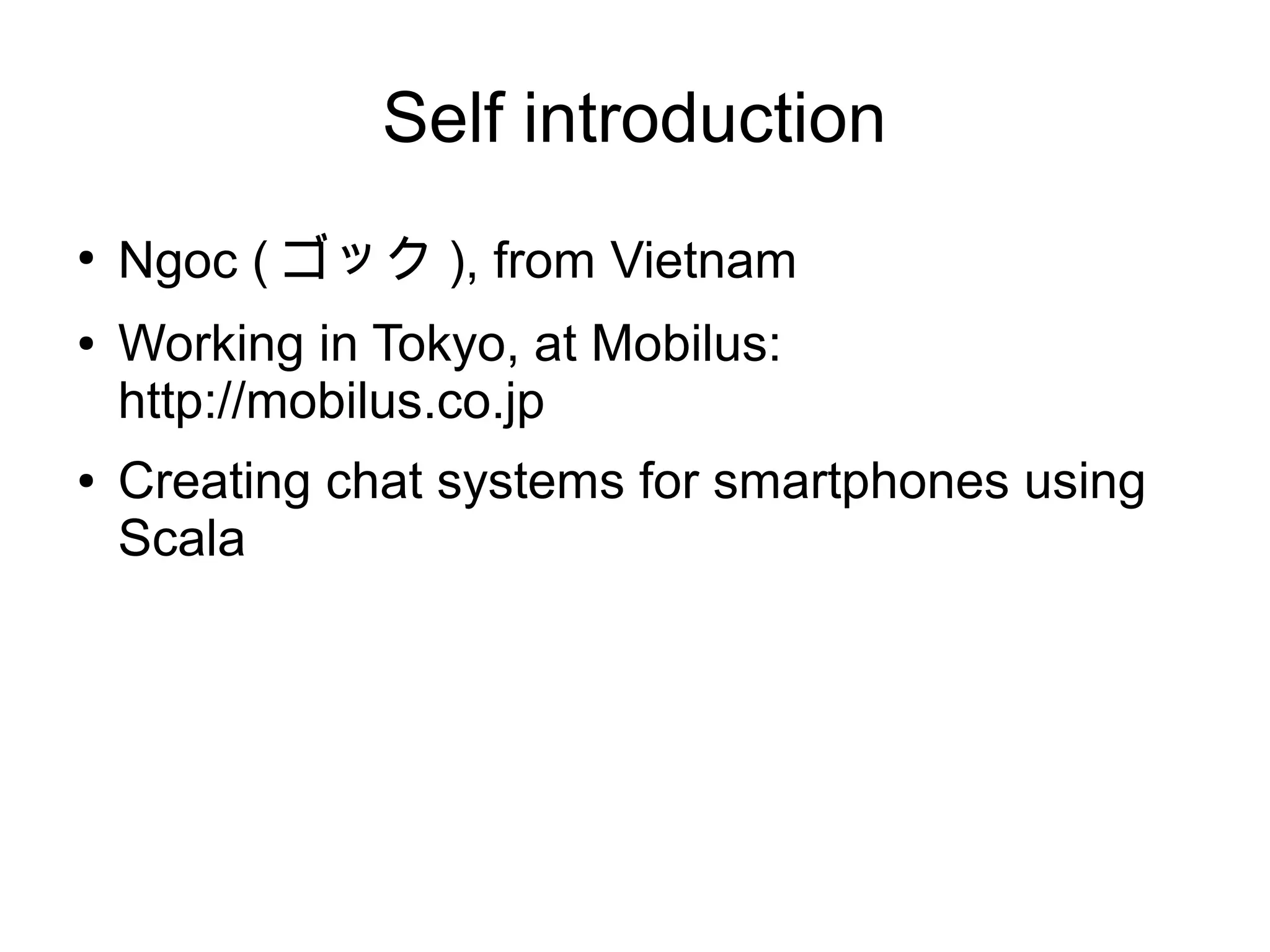 Xitrum @ Scala Conference in Japan 2013 | PPT