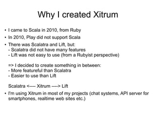 Xitrum @ Scala Conference in Japan 2013 | PPT