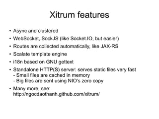 Xitrum @ Scala Conference in Japan 2013 | PPT