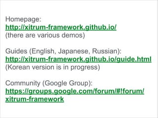 Xitrum Web Framework Live Coding Demos / Xitrum Web Framework ライブコーディング | PDF