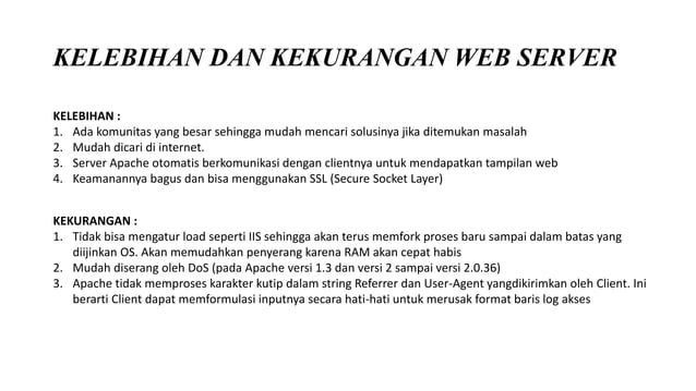 Penjelasan Materi Web Server | PPTX