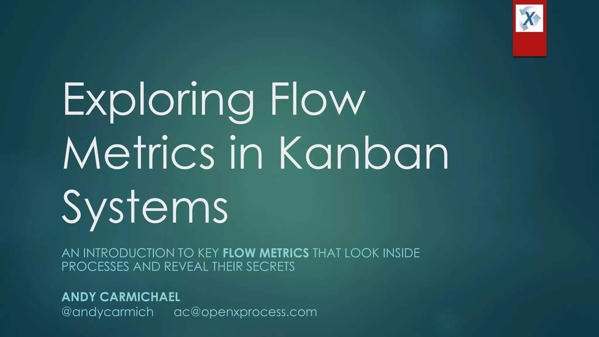 Exploring flow metrics in kanban systems | PPTX
